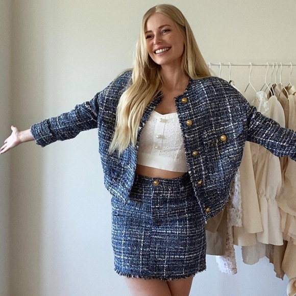 Zara | Jackets & Coats | Nwt Zara 2 Piece Tweed Jacket And Skirt Set | Poshmark